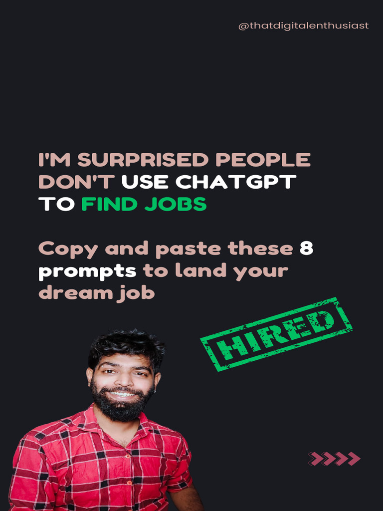 Job Search Tips Using ChatGPT | PDF