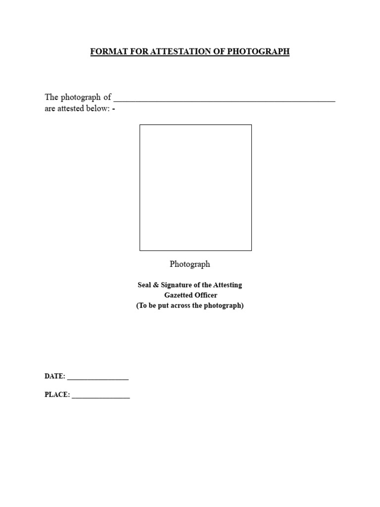 Attestation Form | PDF