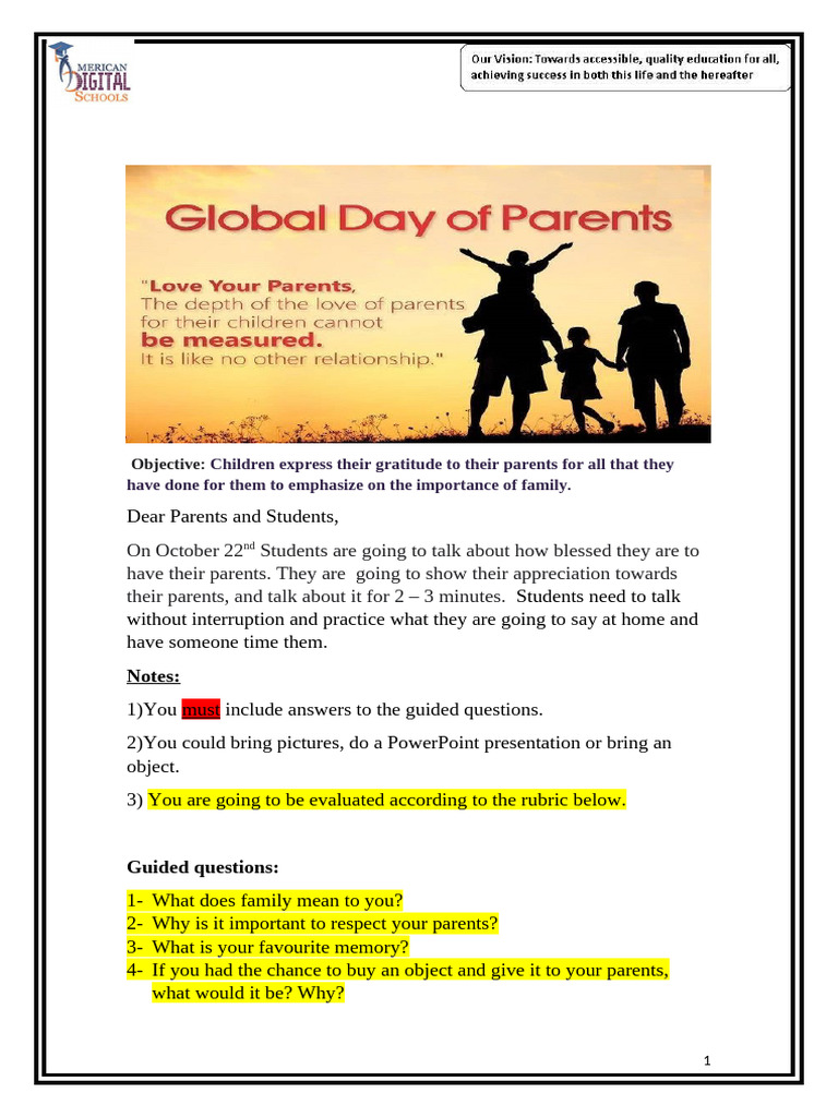 Global Day of Parents | PDF