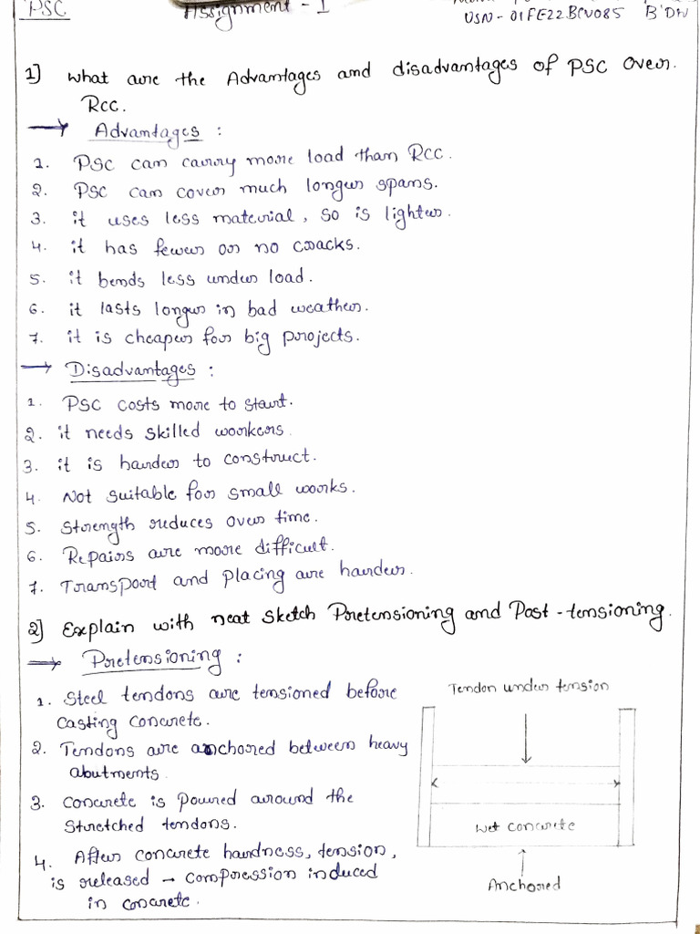 Advantages and Disadvantages of PSC | PDF | Structural Engineering ...