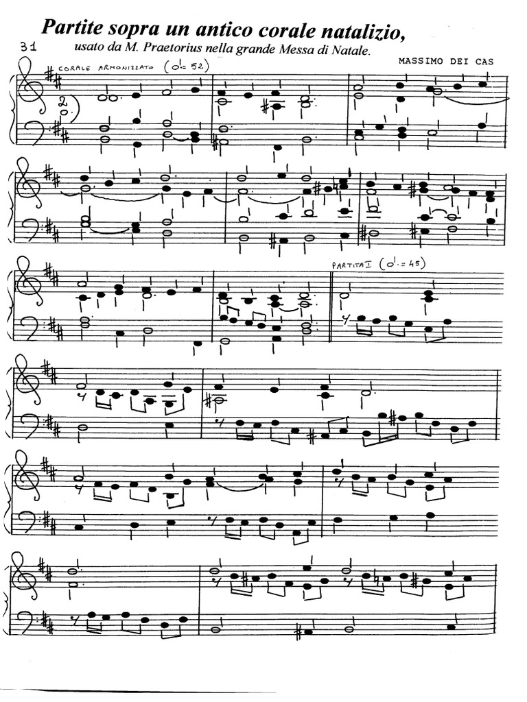 Corale Natalizio Praetorius | PDF