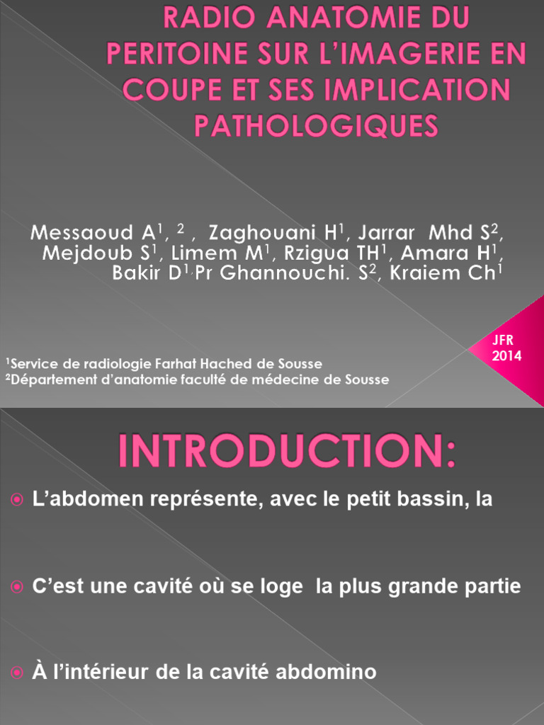 Anatomie des gouttières pariéto-coliques | PDF | Péritoine | Foie