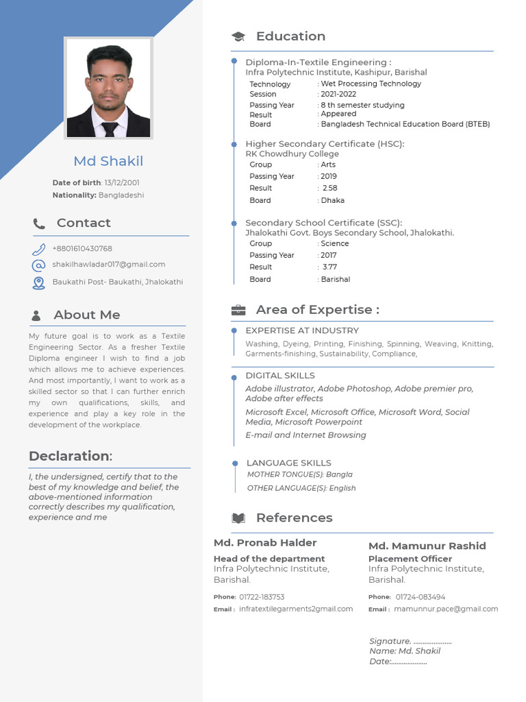 cv of Md Shakil | PDF