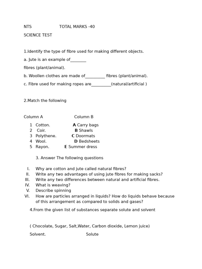 Science Class 3 Eurokids | PDF