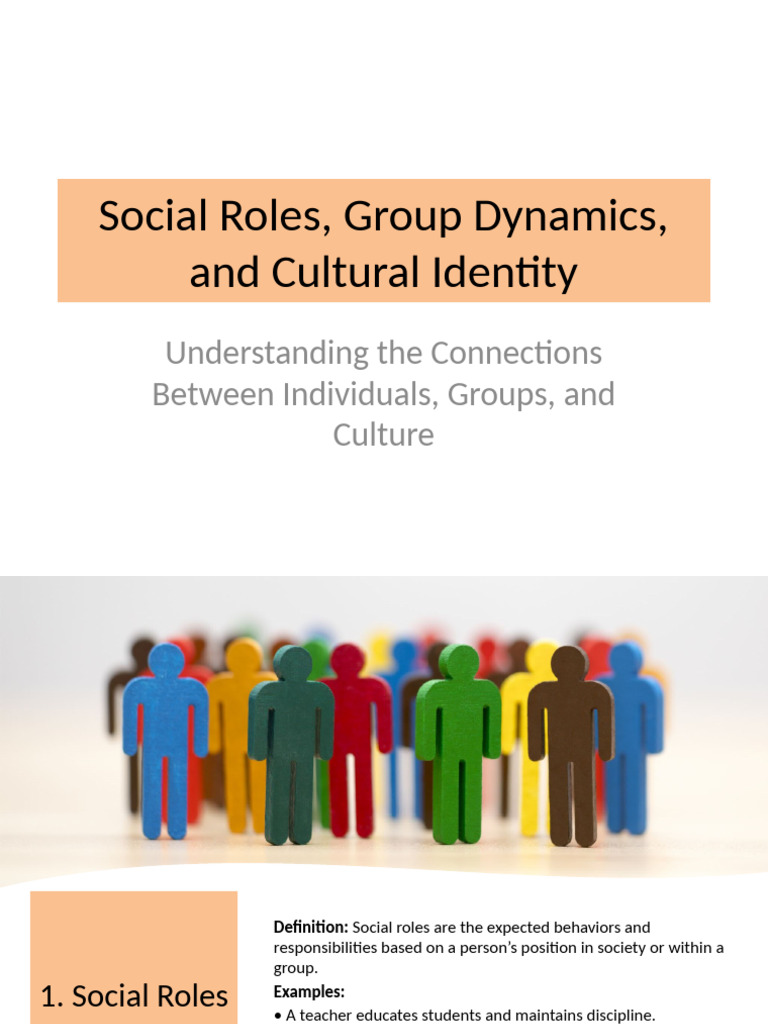 Social Roles Group Dynamics Cultural Identity | PDF