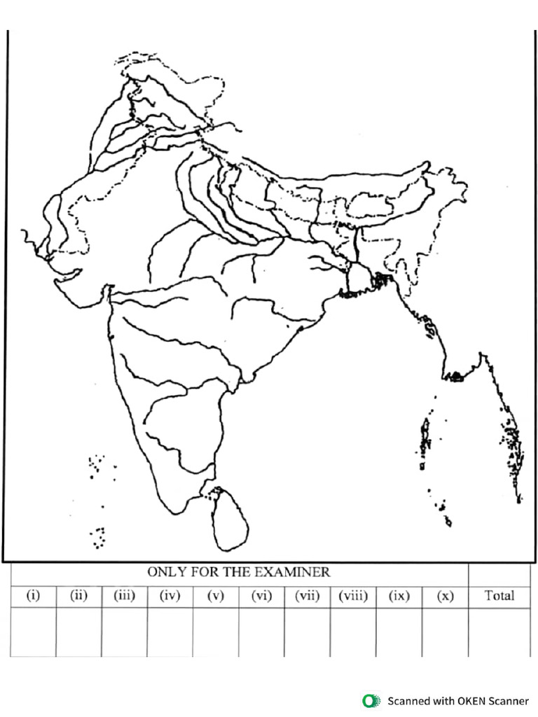 Class 10 Icse Map Work Geo | PDF