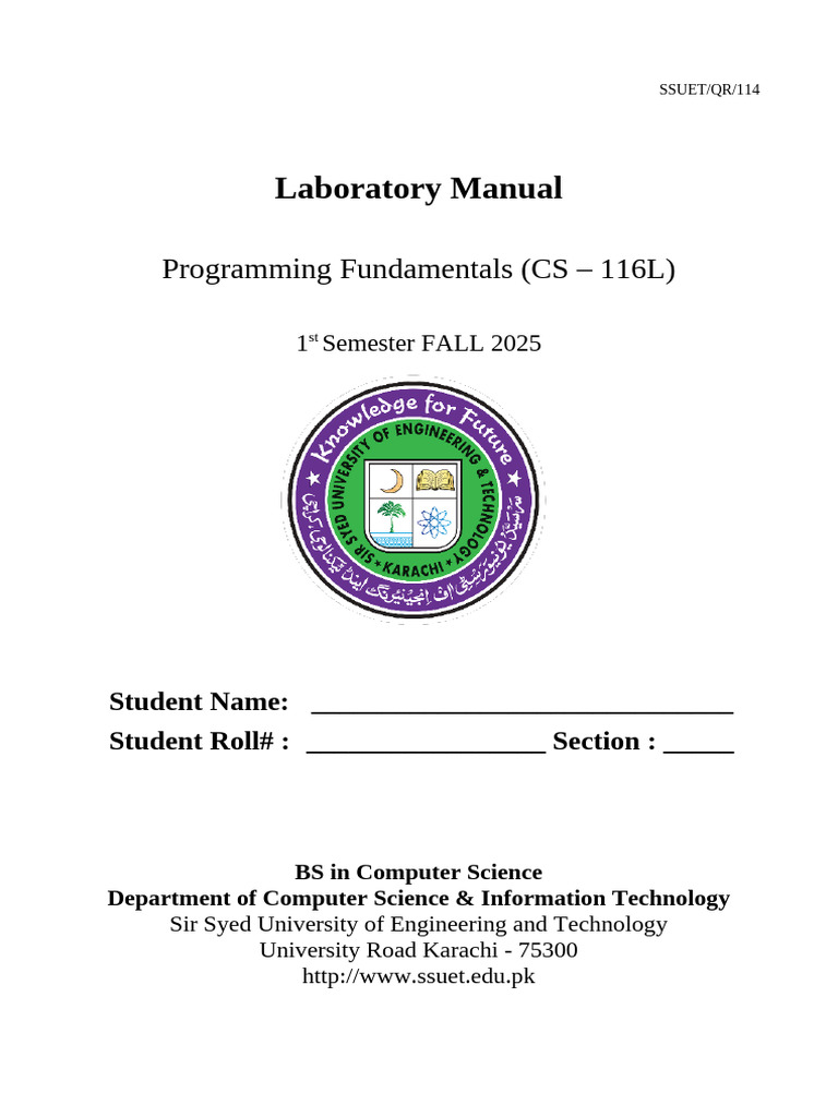 Lab Rubrics - Starting Pages Lab Manual - Student Copy (CS) | PDF ...