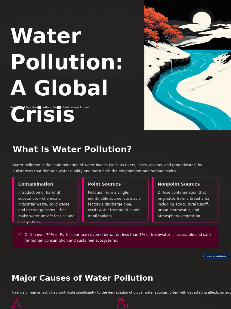 Global Water Pollution Crisis Explained | PDF | Water Pollution | Pollution