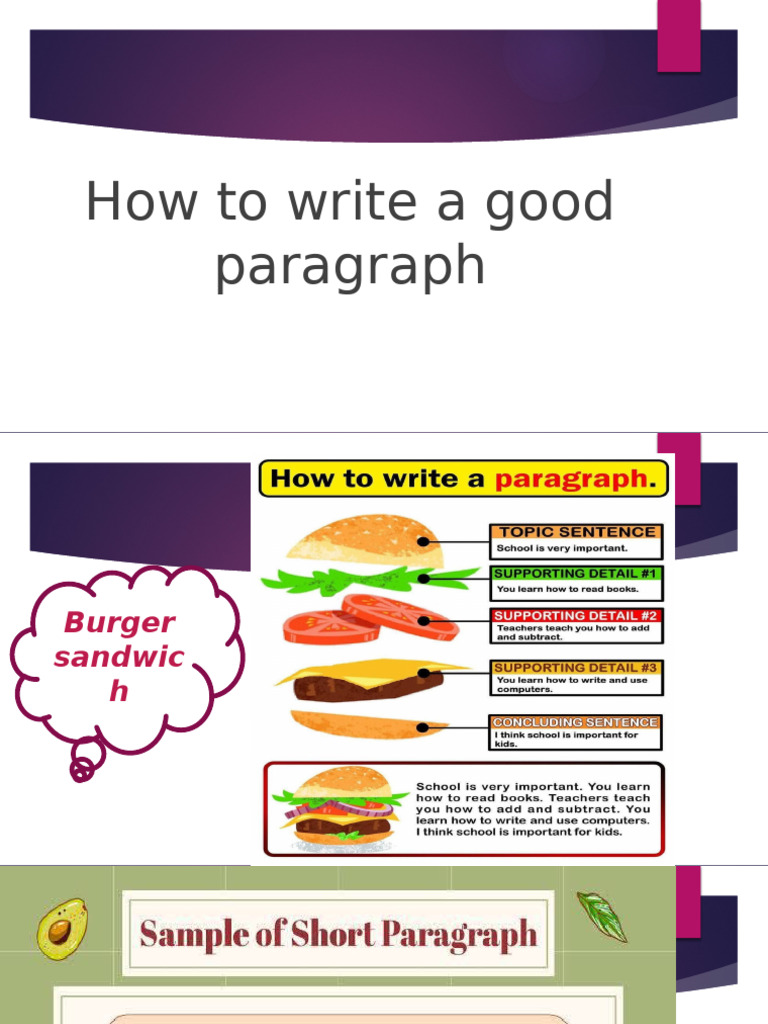 How To Write A Paragraph. | PDF