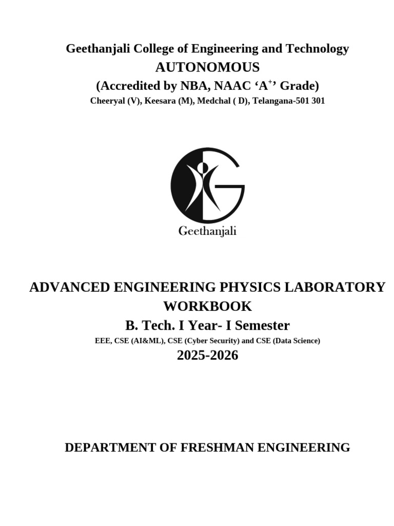 AEP Lab Manual 28-08-2025 | PDF | Light Emitting Diode | Optical Fiber