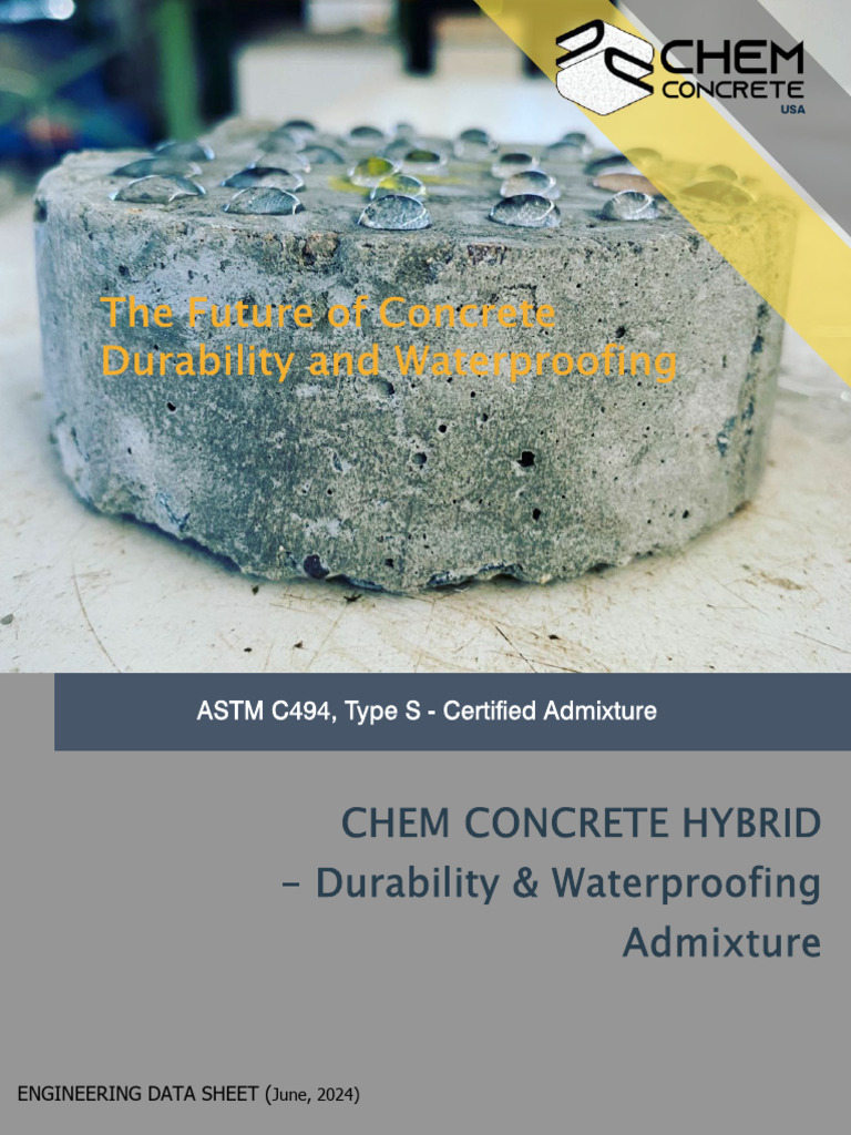 Chem Concrete Hybrid Durability Waterproofing Admix 1739975167 | PDF ...