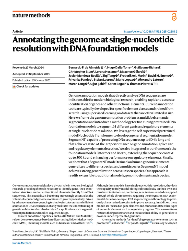 Annotating The Genome at Single-Nucleotide Resolution With DNA ...