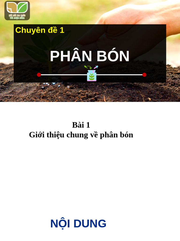 CD Gioi Thieu Chung Ve Phan Bon | PDF