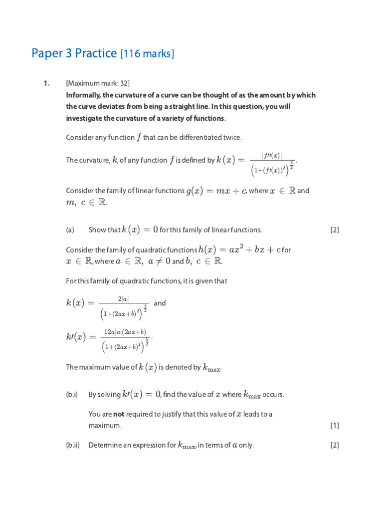 Curvature and Volume Optimization Problems | PDF | Curvature | Function ...