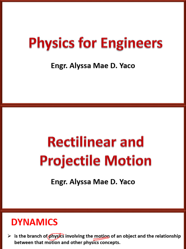 PHY032 2 - Rectilinear and Projectile Motion | PDF | Acceleration | Kinematics