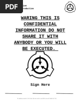 New SCP Anomaly Classification System | PDF