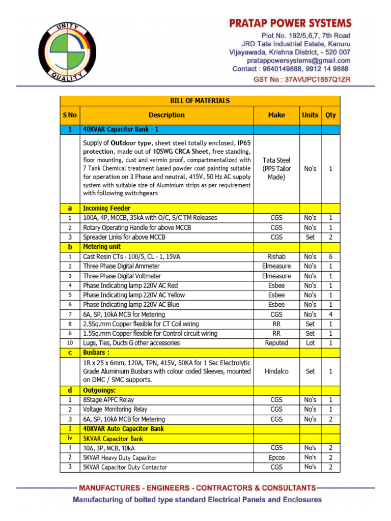 Quotation 2 | PDF | Electrical Wiring | Mains Electricity