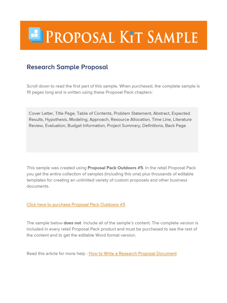 Sample Research Proposal | PDF | Stream | Drainage Basin