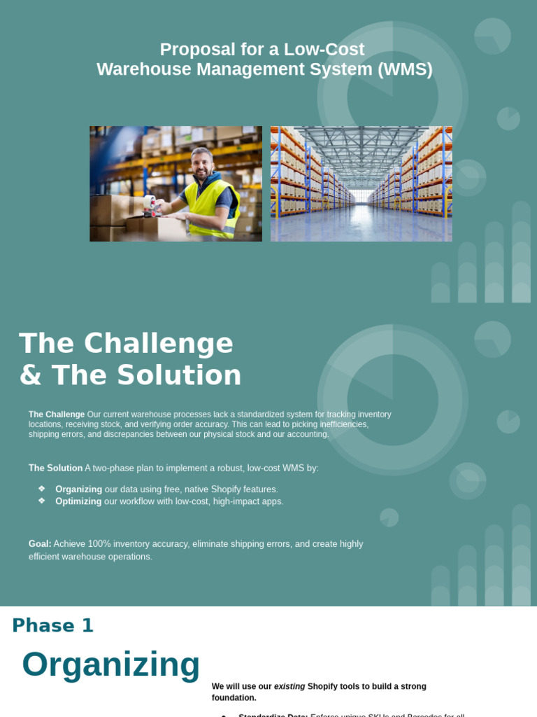 Low-Cost Warehouse Management Proposal | PDF | Warehouse | Inventory