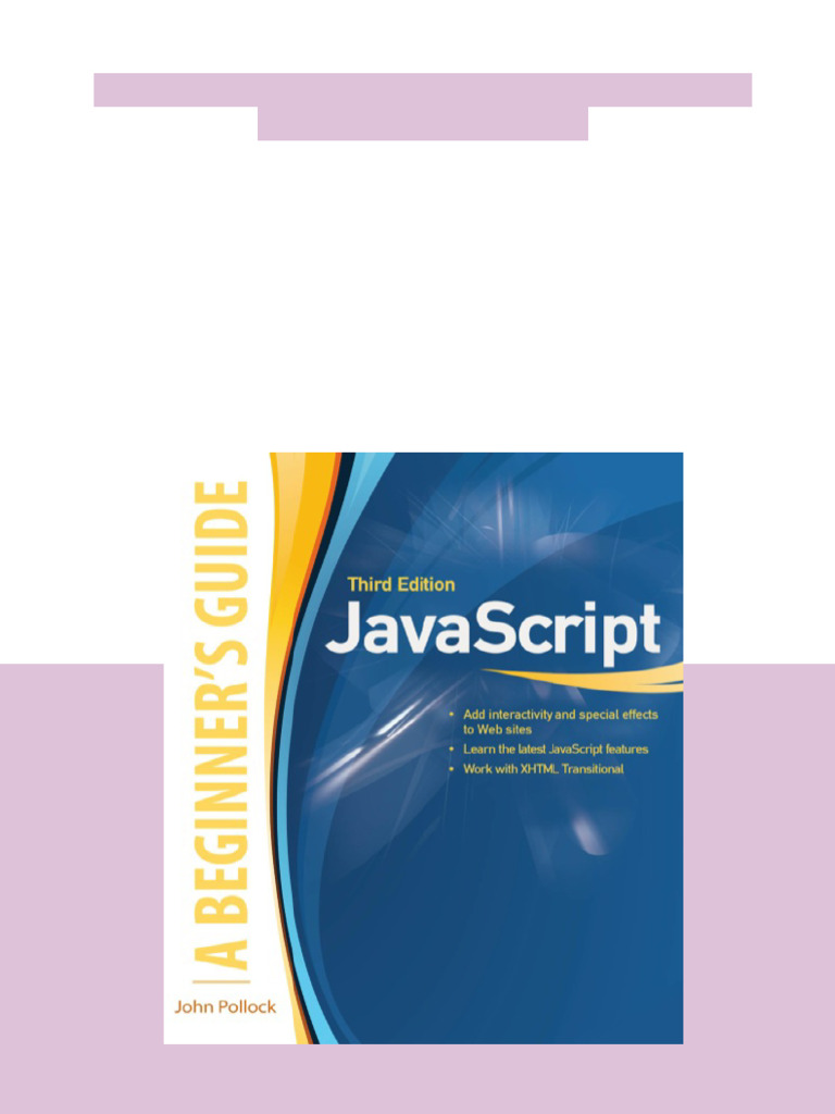 JavaScript A Beginner S Guide Third Edition John Pollock Online Reading ...
