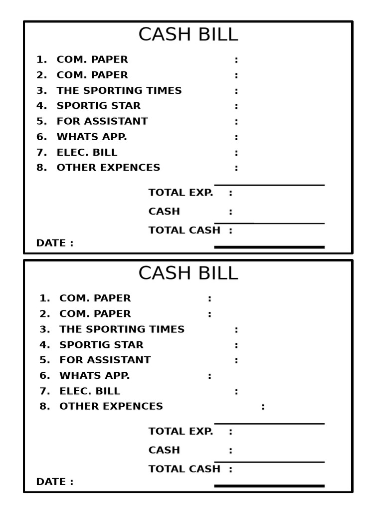 Monthly Expense Report Template | PDF