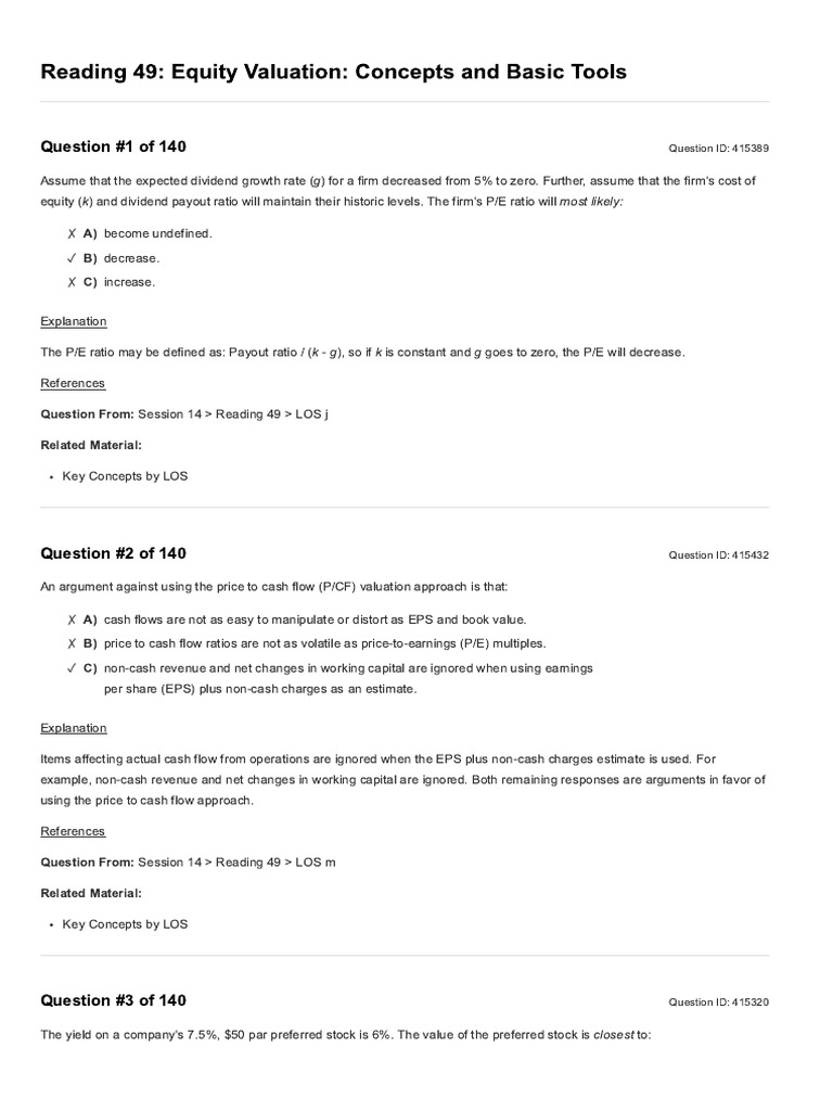 Reading 49 - Answers | PDF
