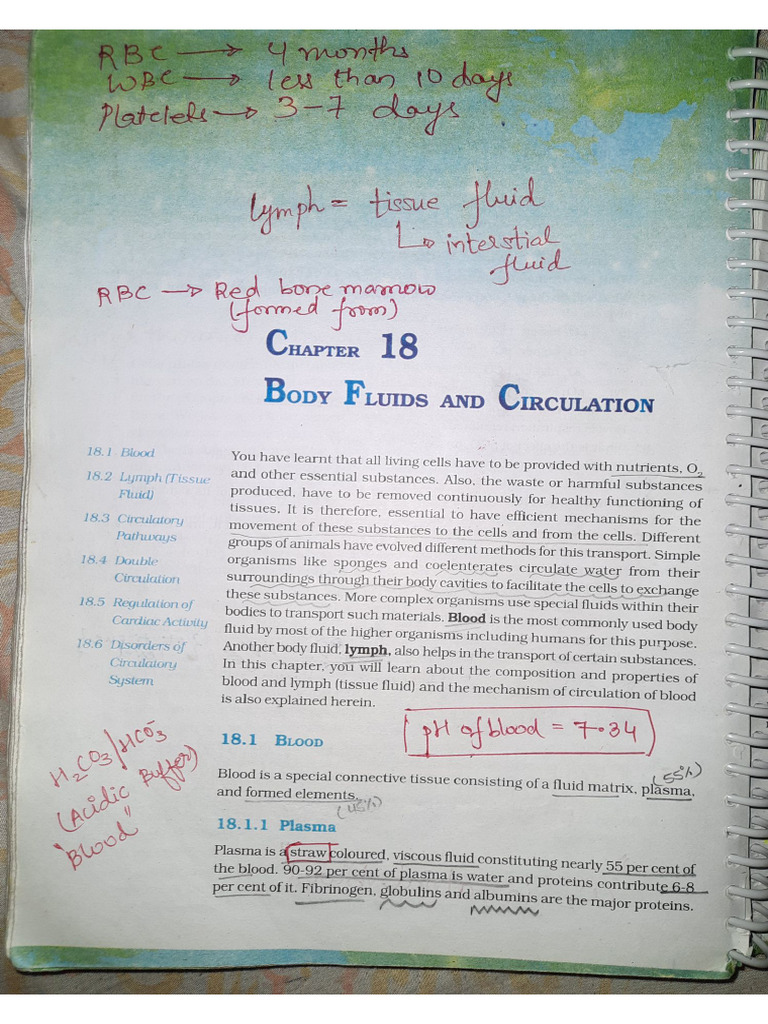 Body Fluids and Circulation..Deepak Bio Textbook | PDF