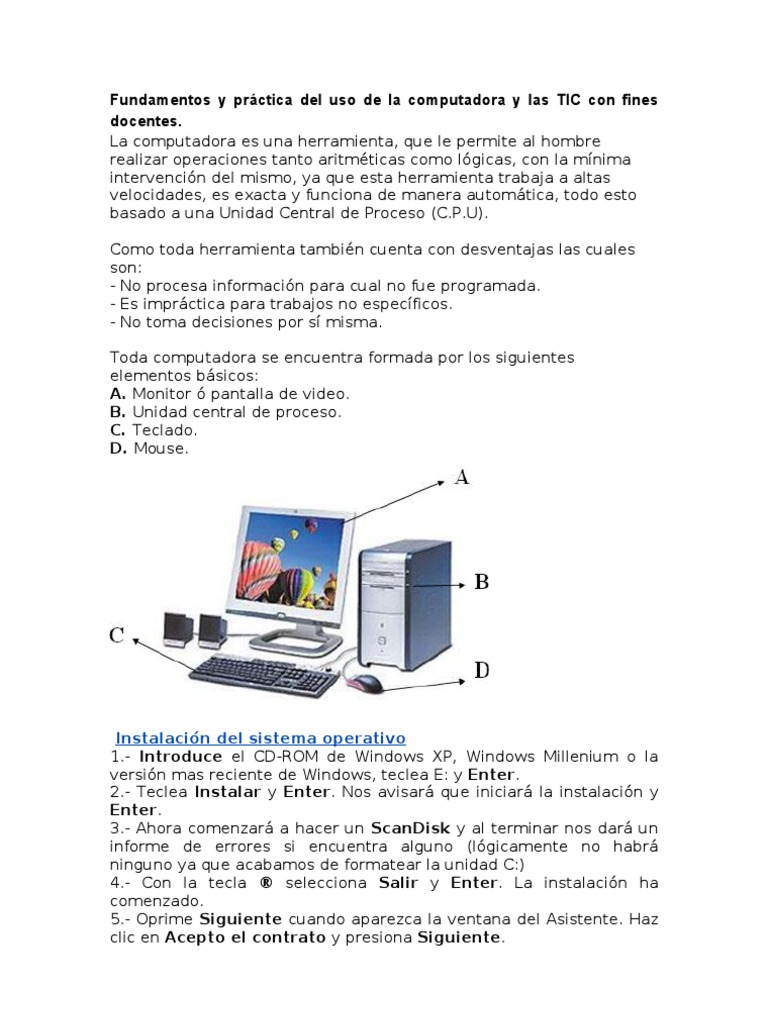 Uso de Las TIC 1 | PDF | Point and Click | Ventana (informática)