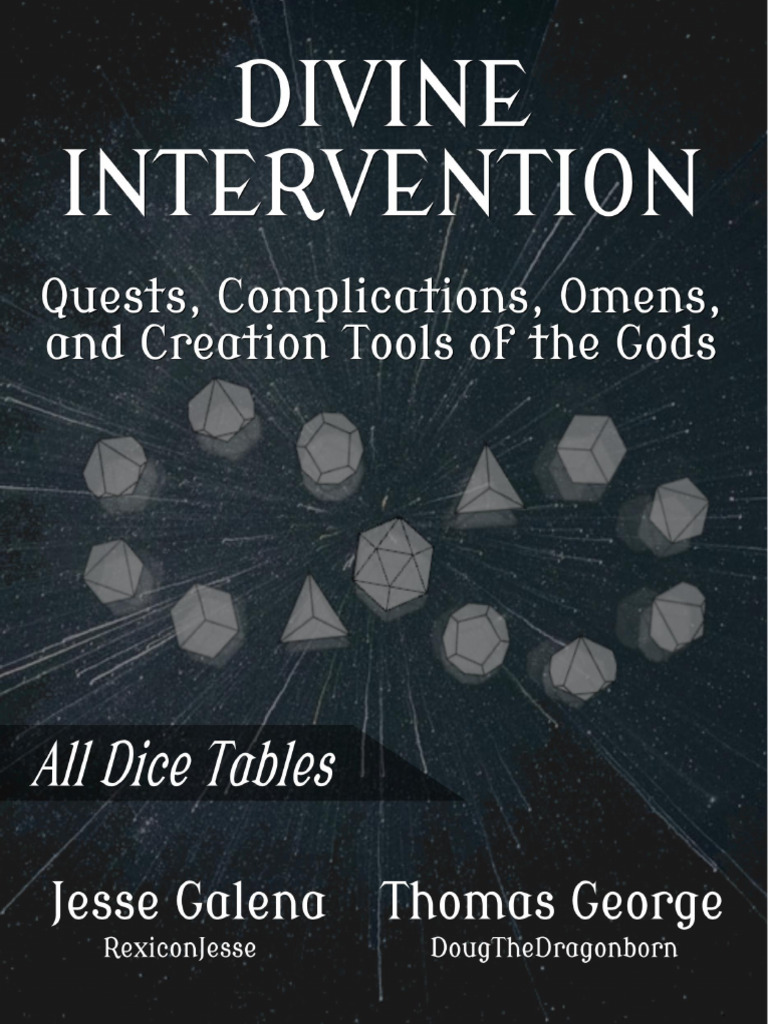 Divine Intervention - All Dice Table - Jesse Galena Thomas George PDF ...