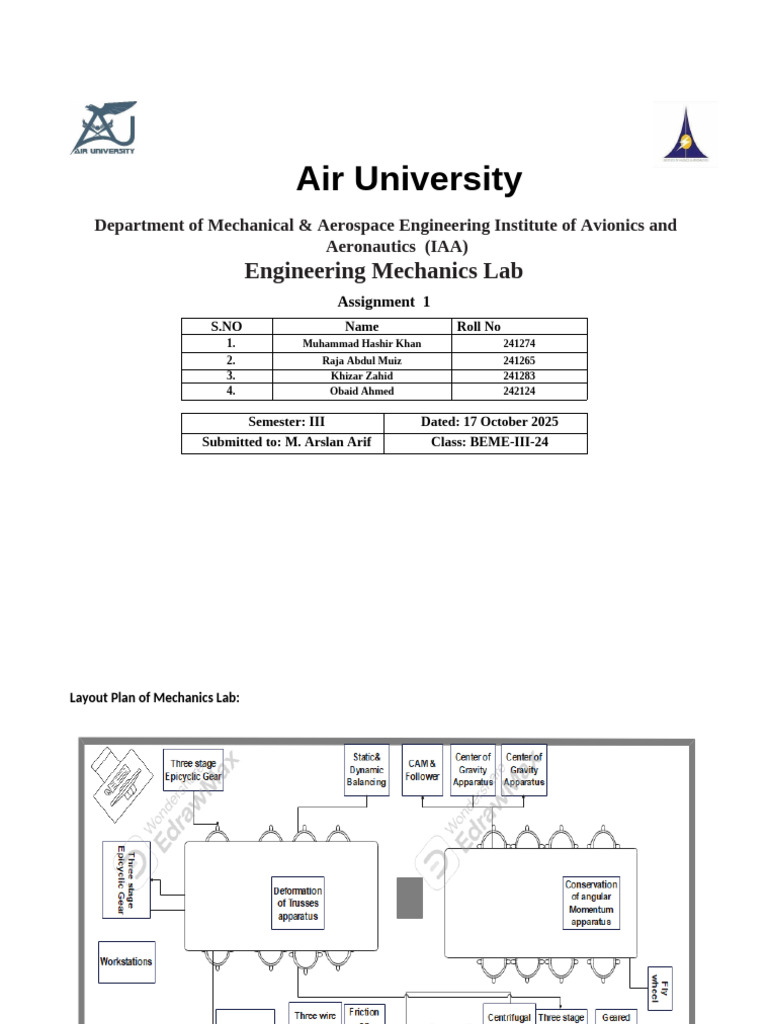 Mechanics Lab Assignment Overview | PDF