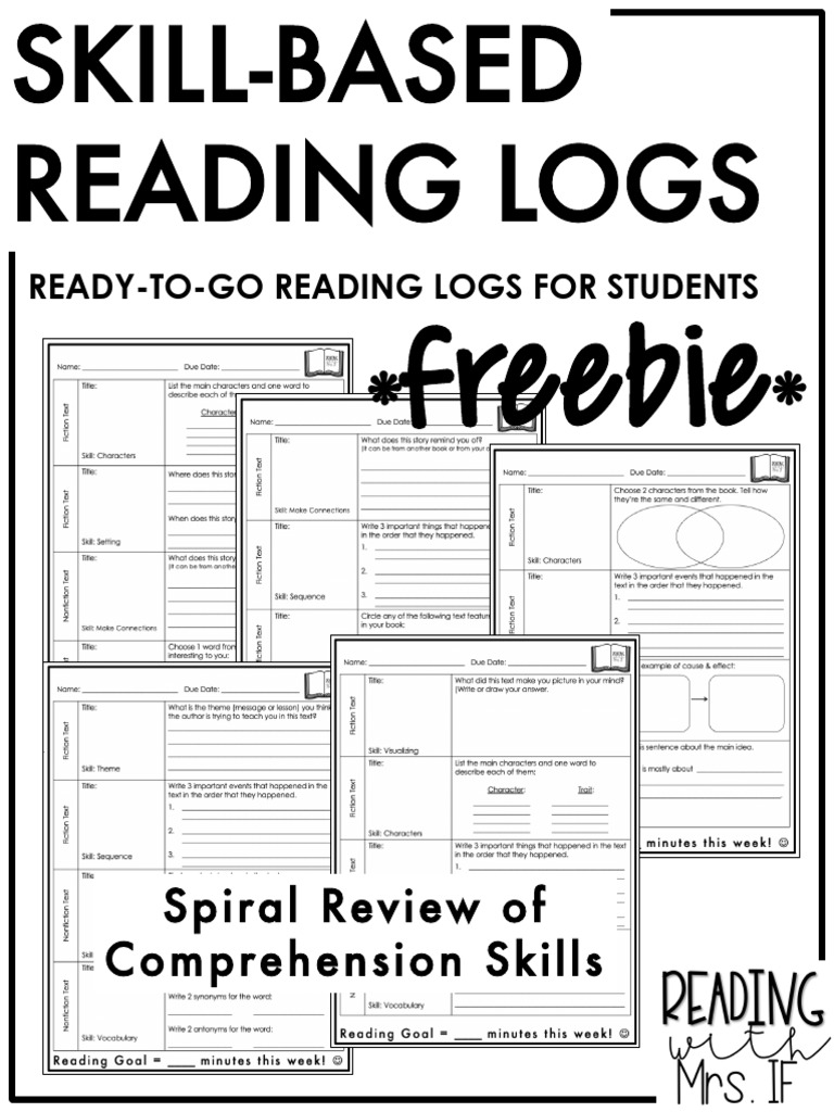 Freebie: Spiral Review of Comprehension Skills | PDF | Reading ...