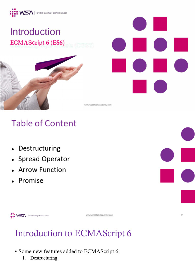 Introduction To ECMAScript 6 | PDF | Computer Programming | Software ...