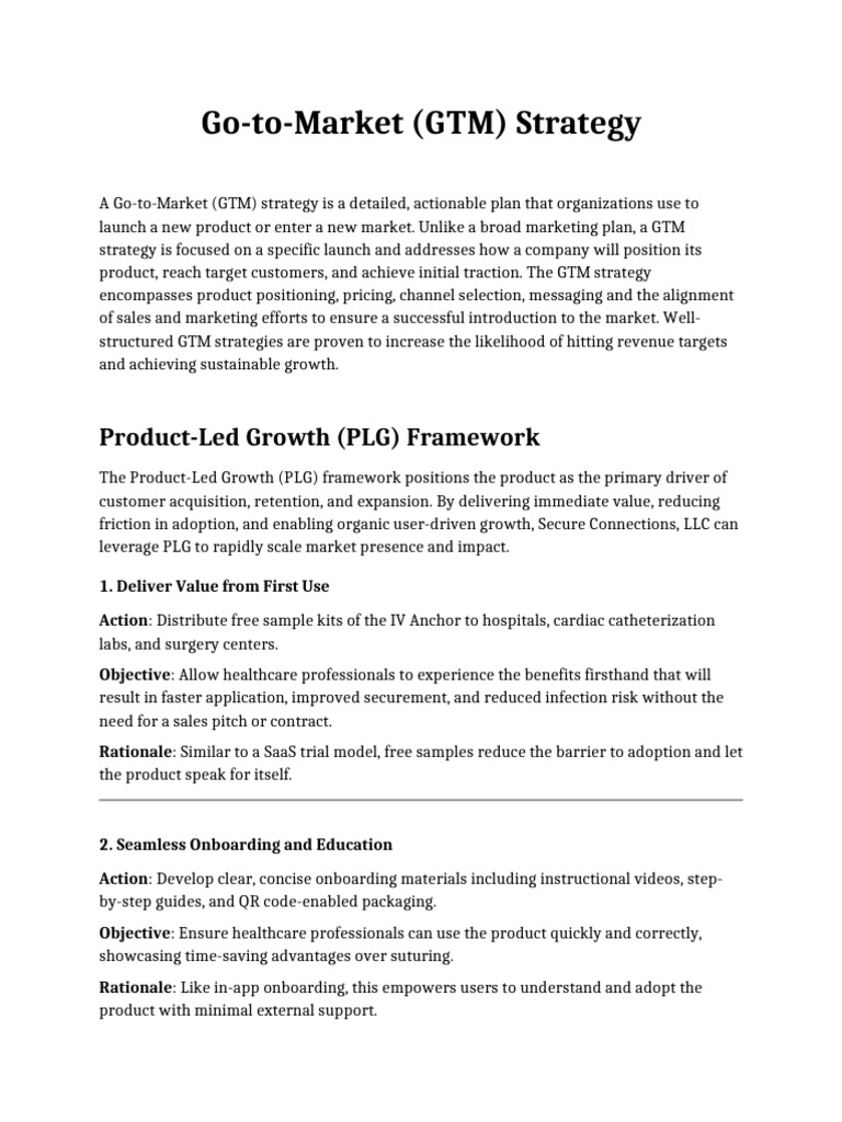 GTM, Value Proposition, Marketing Framework | PDF | Agile Software ...