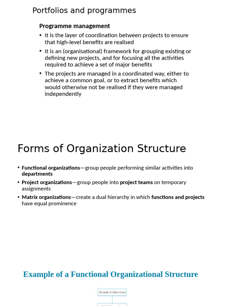Organizational Structure | PDF | Organizational Structure | Project ...