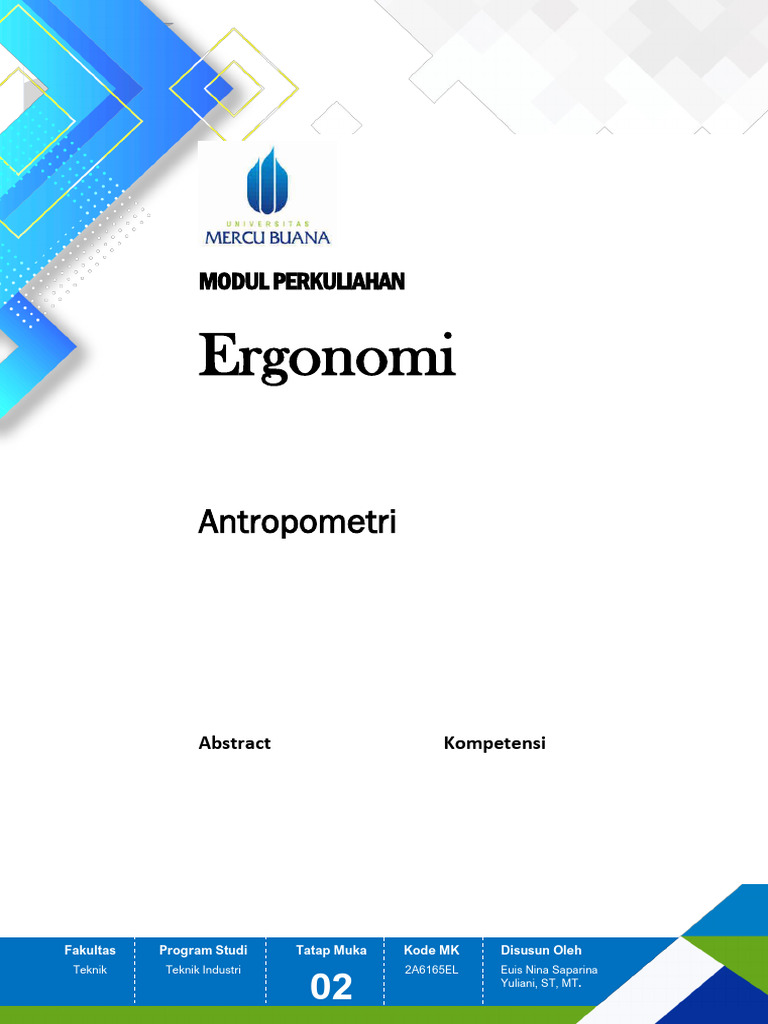 Modul Ergonomi [TM2] | PDF