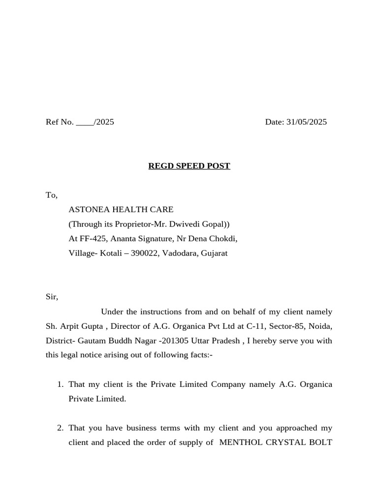 Notice | PDF | Common Law | Justice