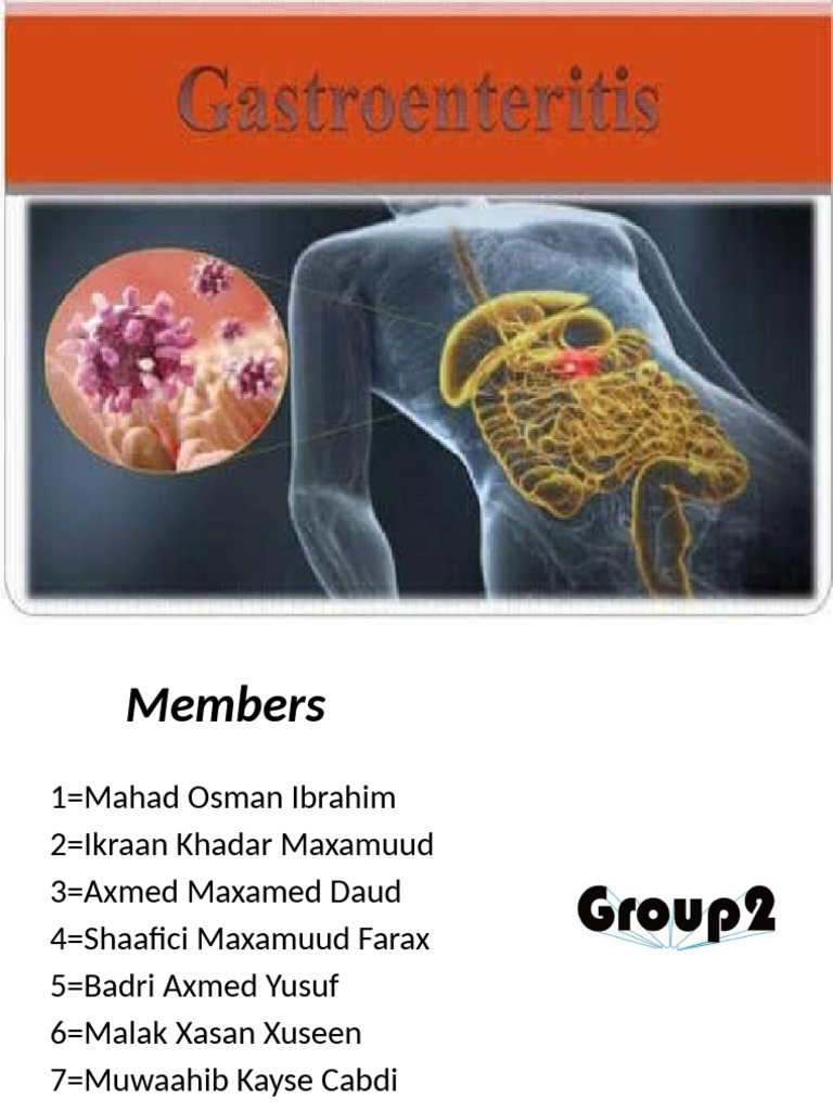 Gastroenteritis Presentation BEST | PDF