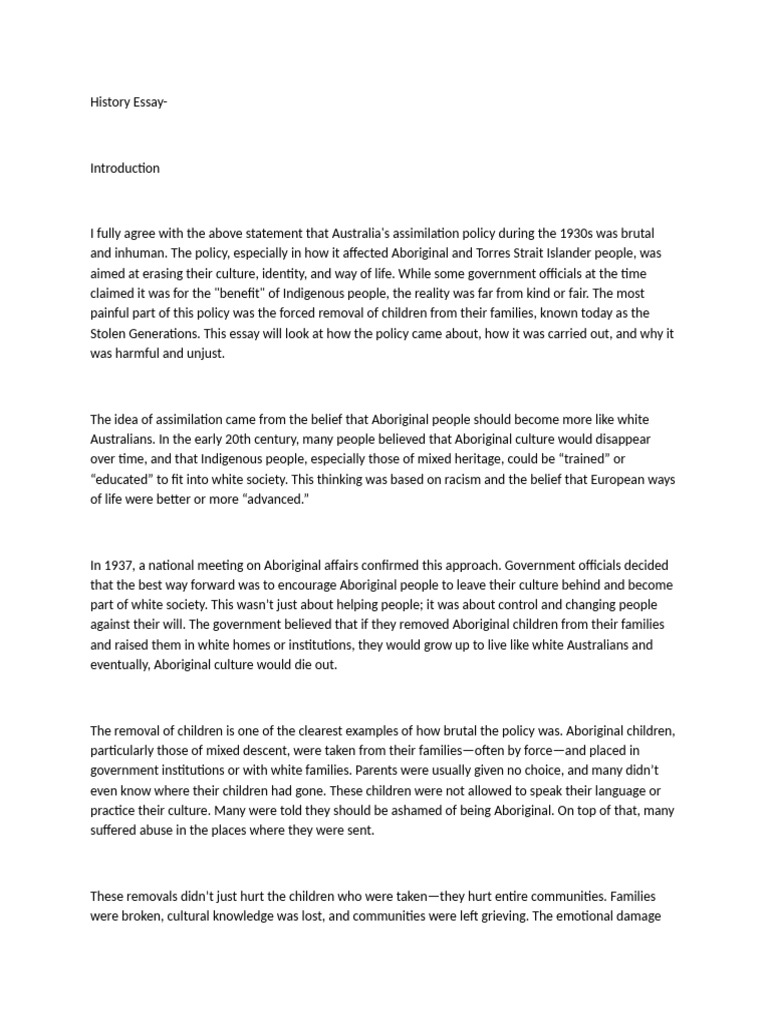 Australia's Brutal Assimilation Policy | PDF | Indigenous Australians ...