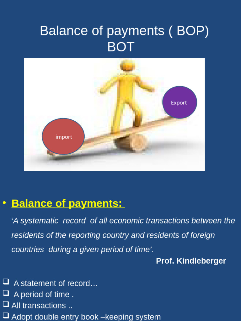 Understanding Balance of Payments (BOP) | PDF | Balance Of Payments ...