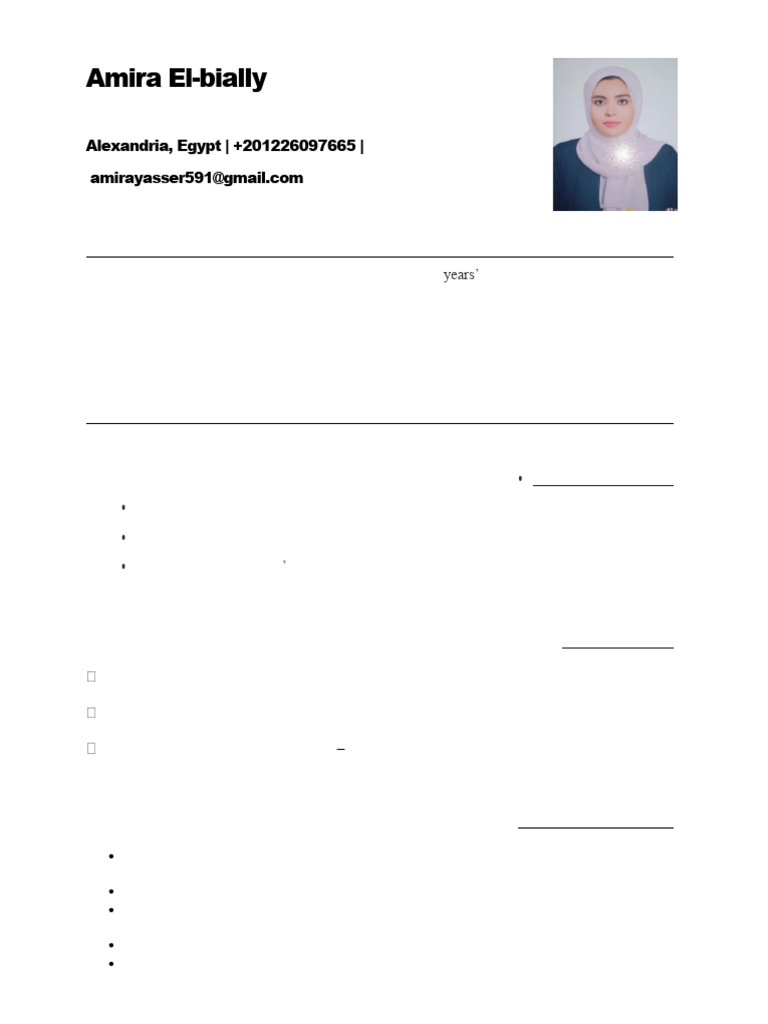 Experienced English Instructor in Egypt | PDF | Human Communication ...