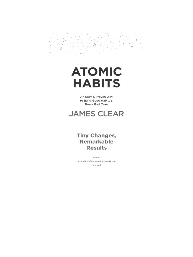 Atomic Habits | PDF