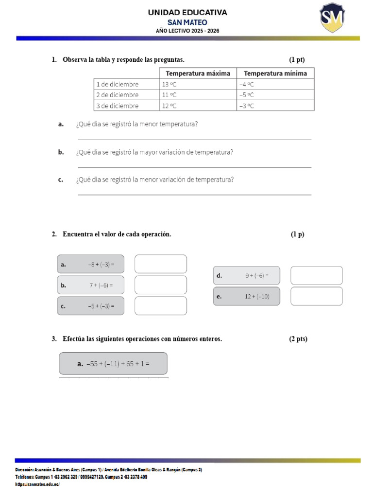 Ejercicios Mate | PDF