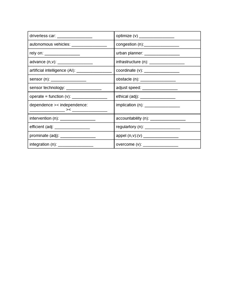 Vocab 1 | PDF