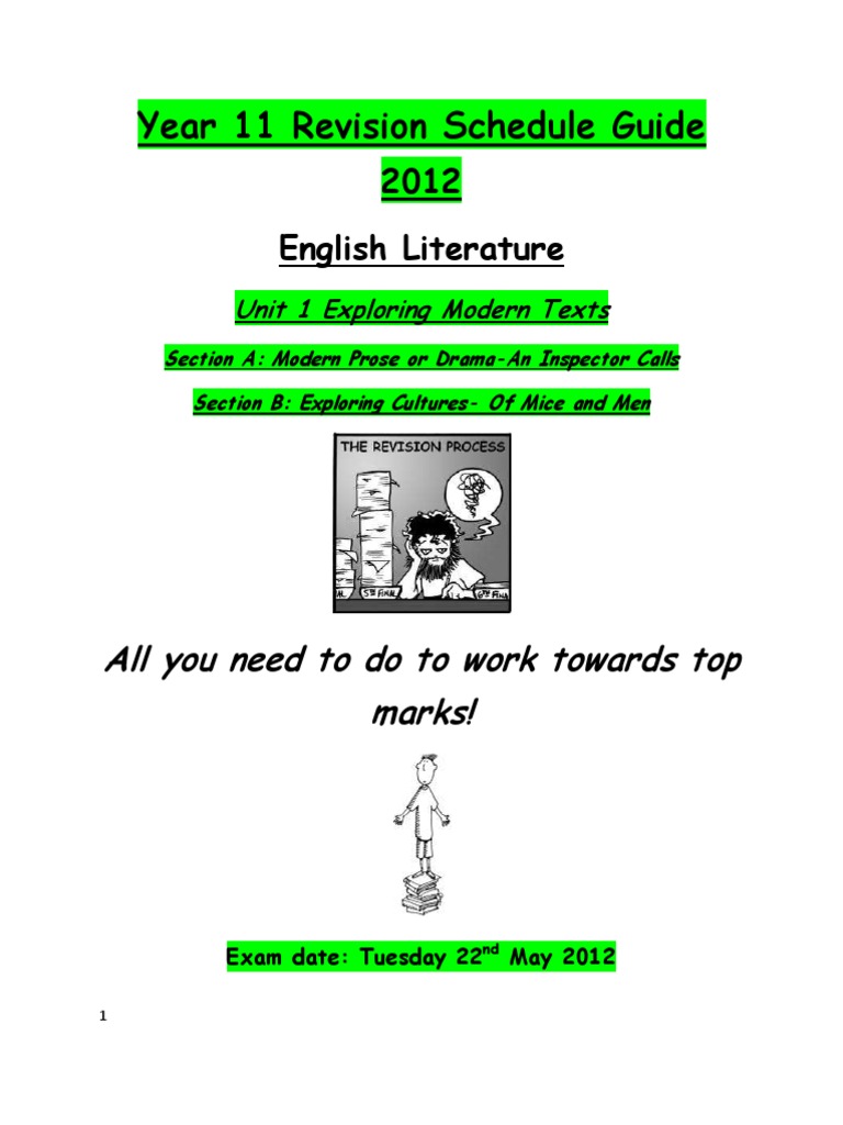 Year 11 English Revision Guide
