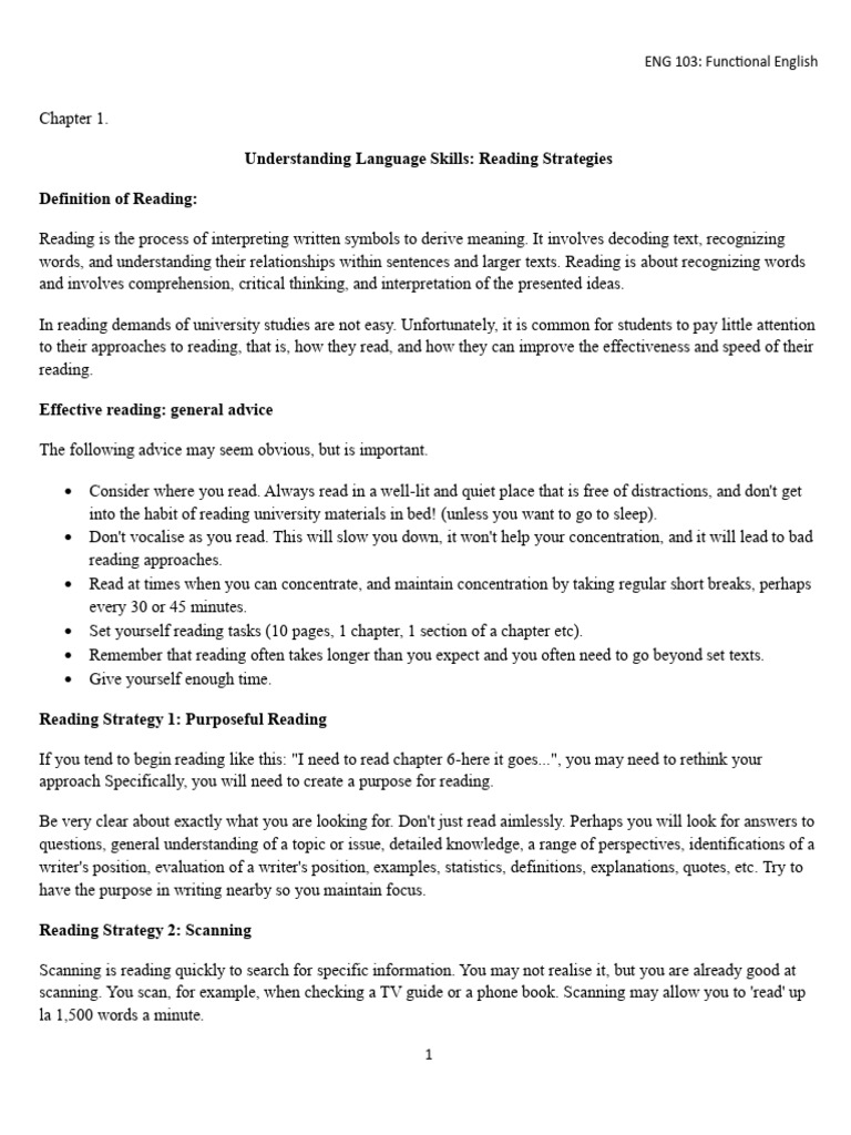 Effective Reading Strategies for Students | PDF | Reading Comprehension ...