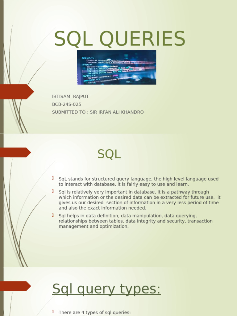 Essential SQL Queries Explained | PDF | Sql | Computer Programming