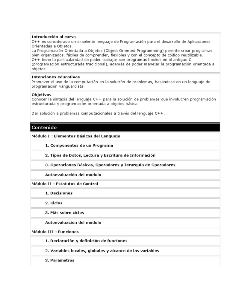 Web Tec Lenguaje Cplusplus | PDF | Objeto (informática) | C