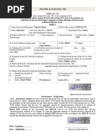 Sample Form 15G for PF Withdrawal | PDF