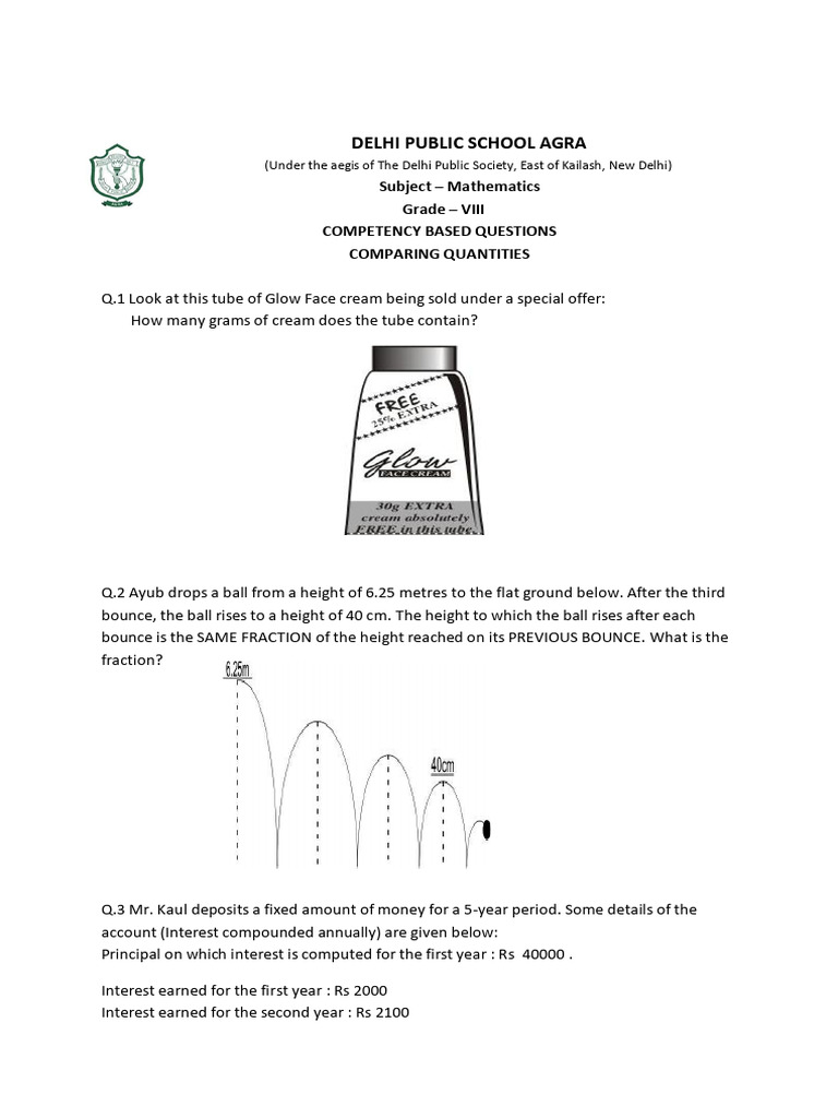 Grade VIII Math: Comparing Quantities | PDF