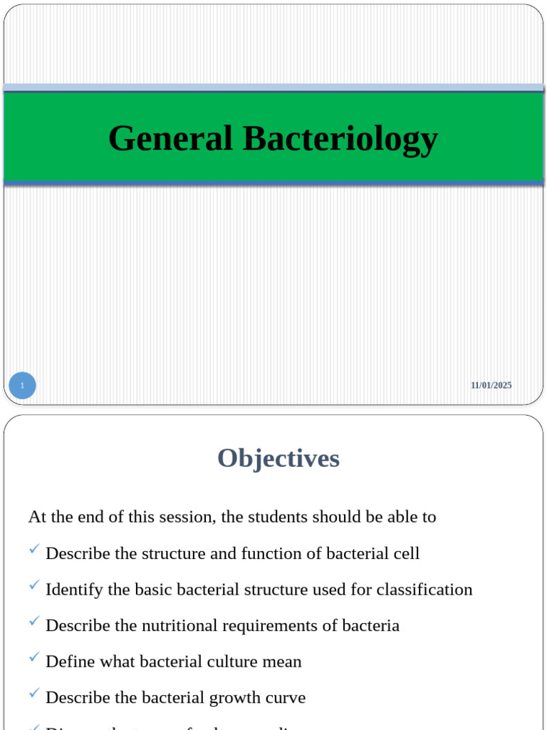 Overview of Bacterial Structure and Growth | PDF | Bacteria | Staining